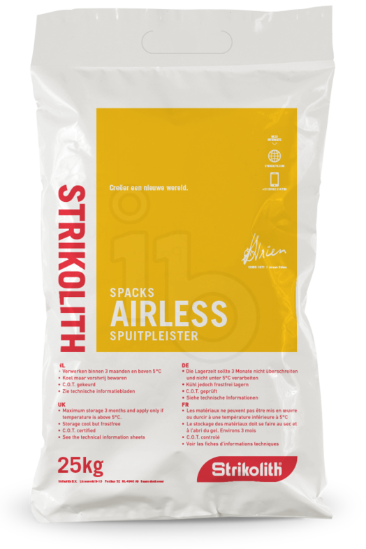 Spacks Airless Wandfinish KV - verf- of behangklaar zak 25 kg | IB.NL