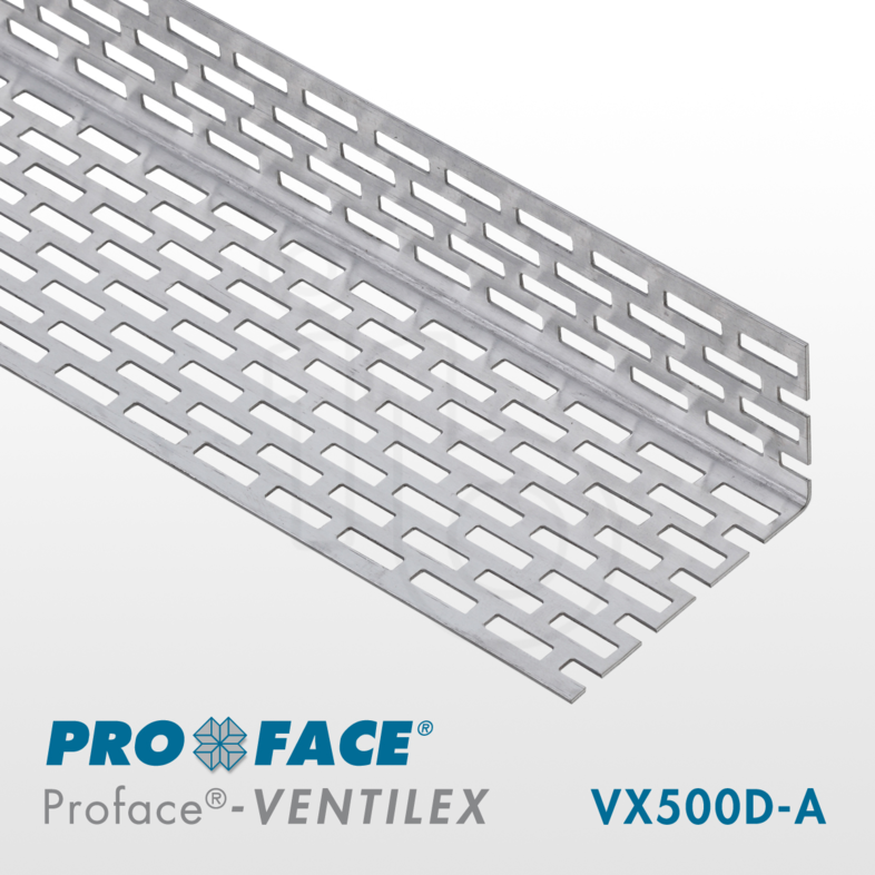 Proface -VENTILEX aluminium zwart L= 2500mm - VX500D-ABL250 | IB.NL