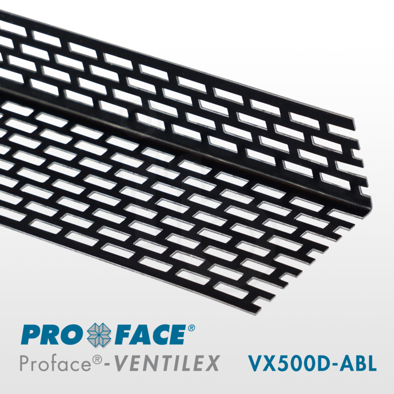 Proface -VENTILEX aluminium zwart L= 2500mm - VX500D-ABL250 | IB.NL